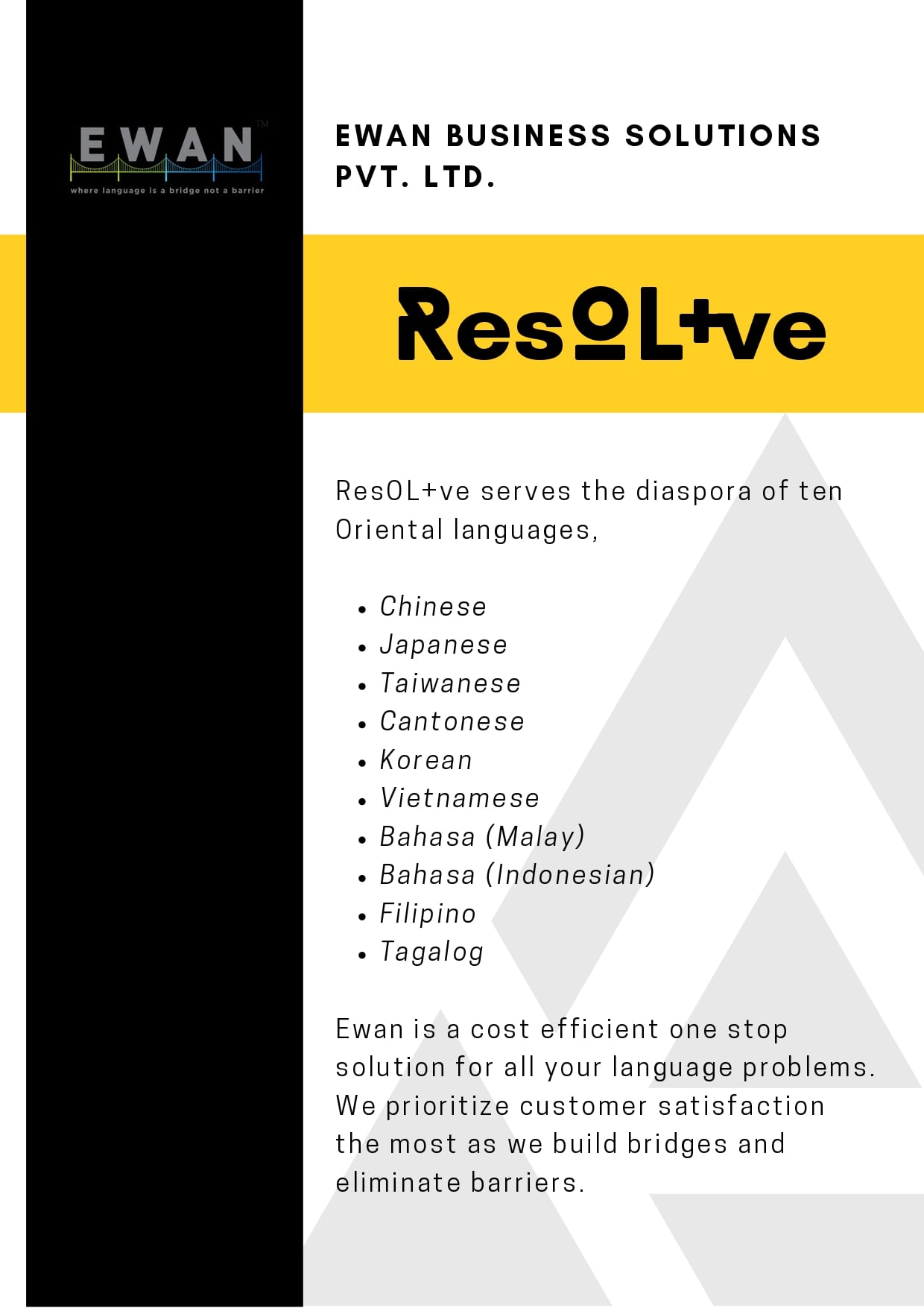 Our Services - Where Language Is a Bridge Not Barrier